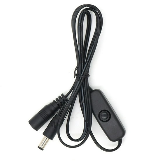 DC5521 Connectors Cables with On Off Switches LED Light Control Plastic ...