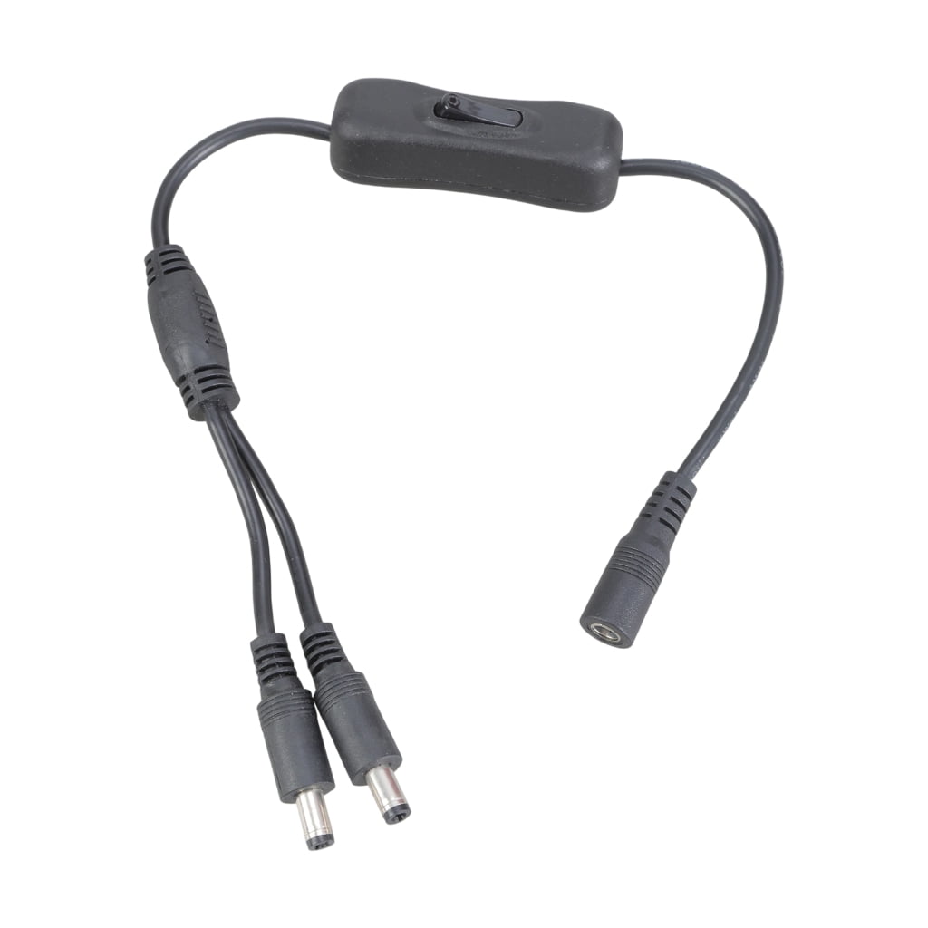 DC5521 Extension Cable 5.5x2.1mm Y Splitter 1 Female to Two Male ...