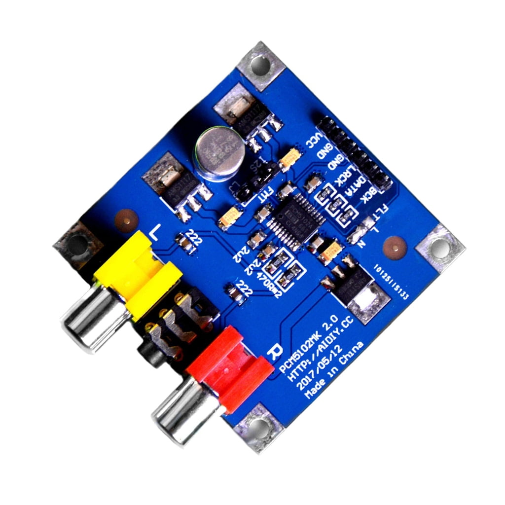 DC5V~10V PCM5102/PCM5102A Decoders Board I2S Input 32Bit 384K Sound Decoders Module 3.5mm ...