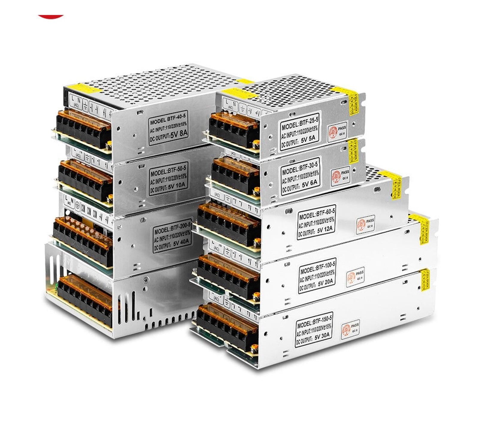 DC5V 2A 3A 4A 5A 8A 10A 12A 20A 30A 40A 60A Switch LED Power Supply ...