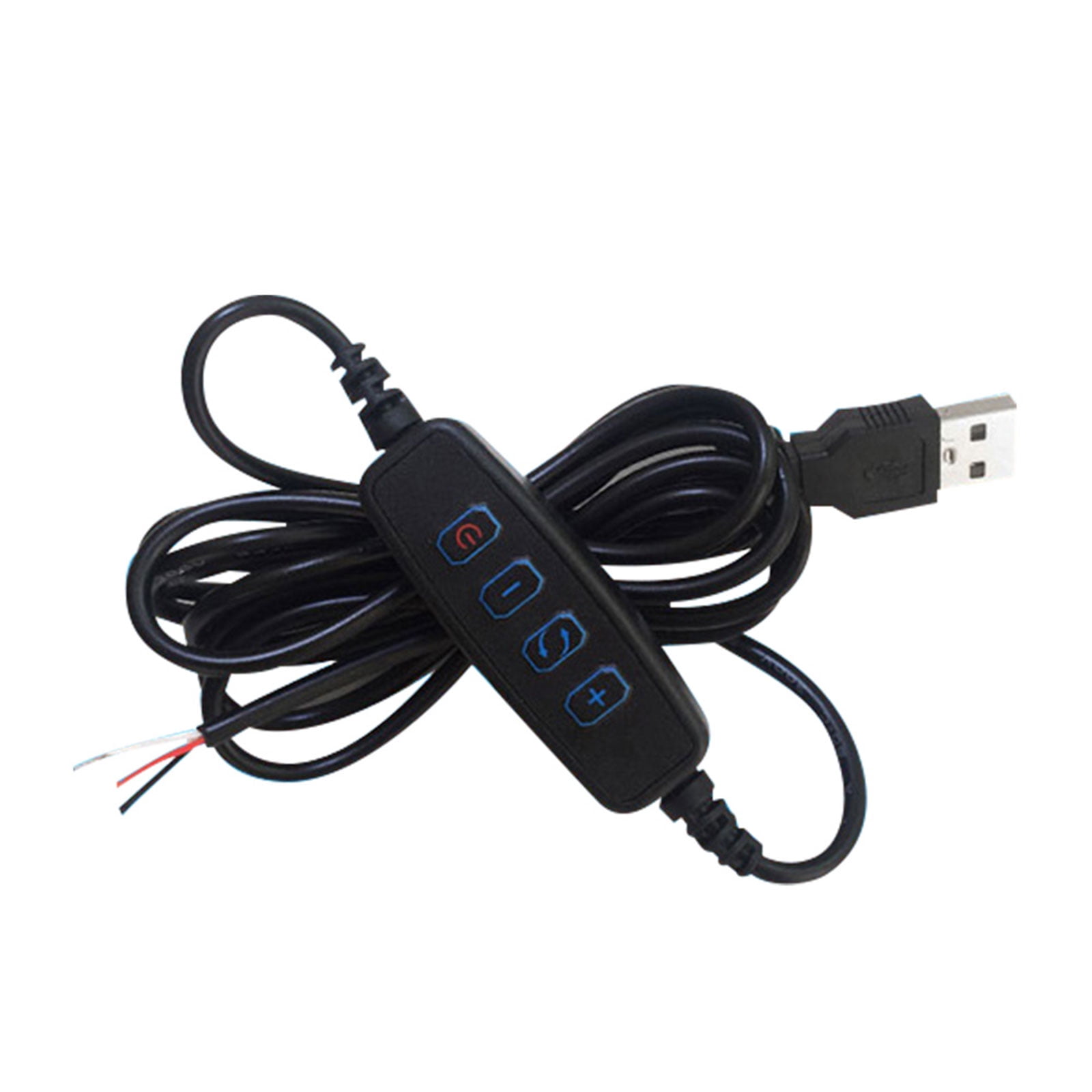 DC5V LED Dimmer Extension Cord USB Port Power Supply Cable Dimming ...