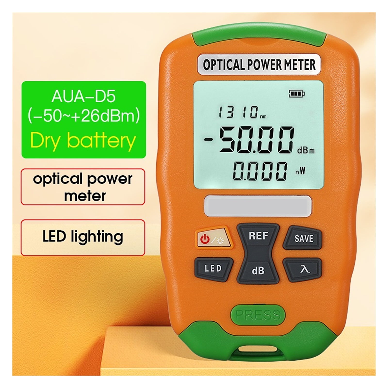 DC7/DC5/D7/D5 Mini Optical Power Meter Fiber Optic Tester OPM With LED ...