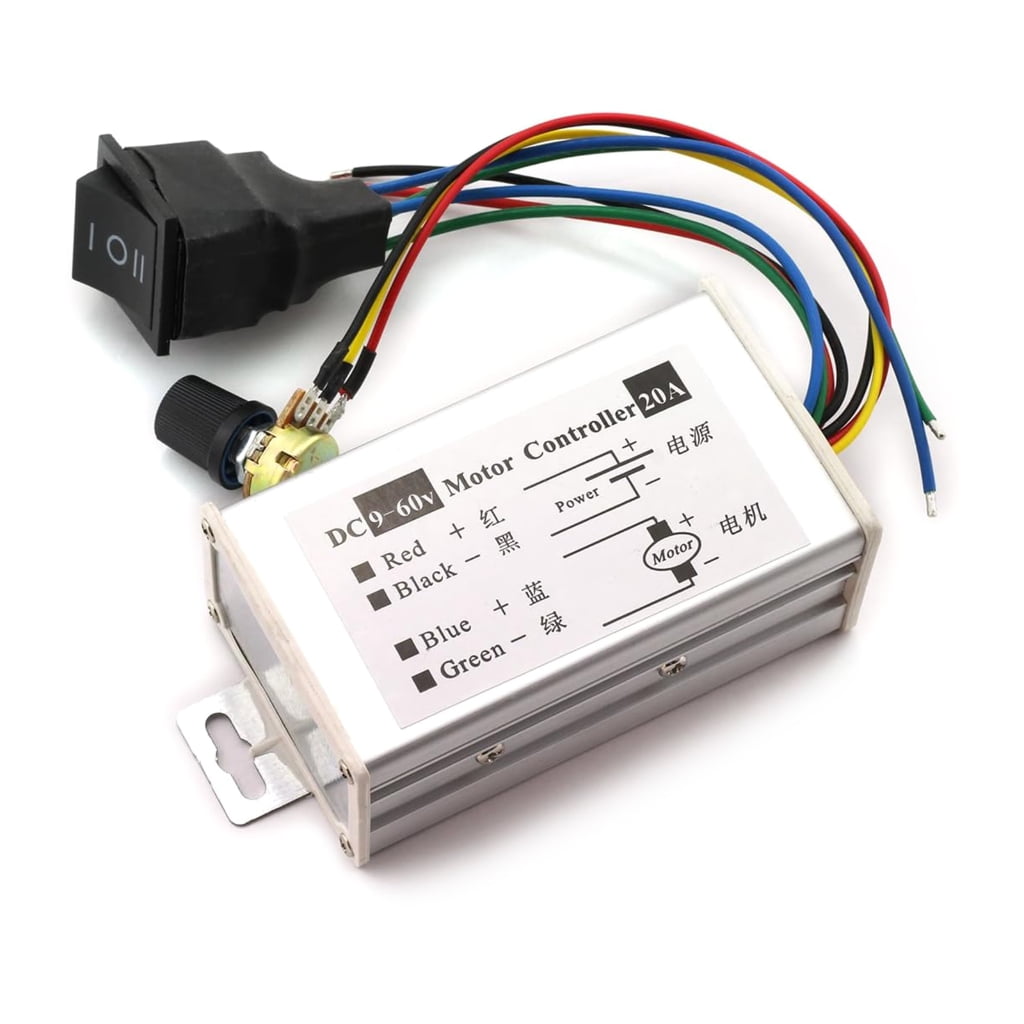 DC9V-60V 20A DCMotor Speed Controllers HighPower Motor Dimmer Monitors ...