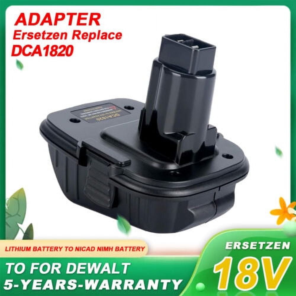 DCA1820 for Dewalt 18V to 20V Adapter Li-ion Battery DCB206 to NiCad ...