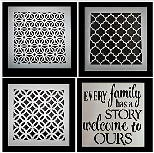 DCAD Stencils Reusable Craft Stencils for SketchingPaintingScrapbooking ...