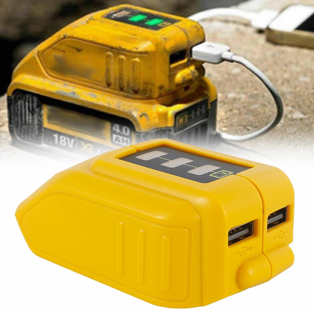 Dewalt DCB090 Multi-Voltage USB Charger Adapter for 18V 20V Lithium Ion ...