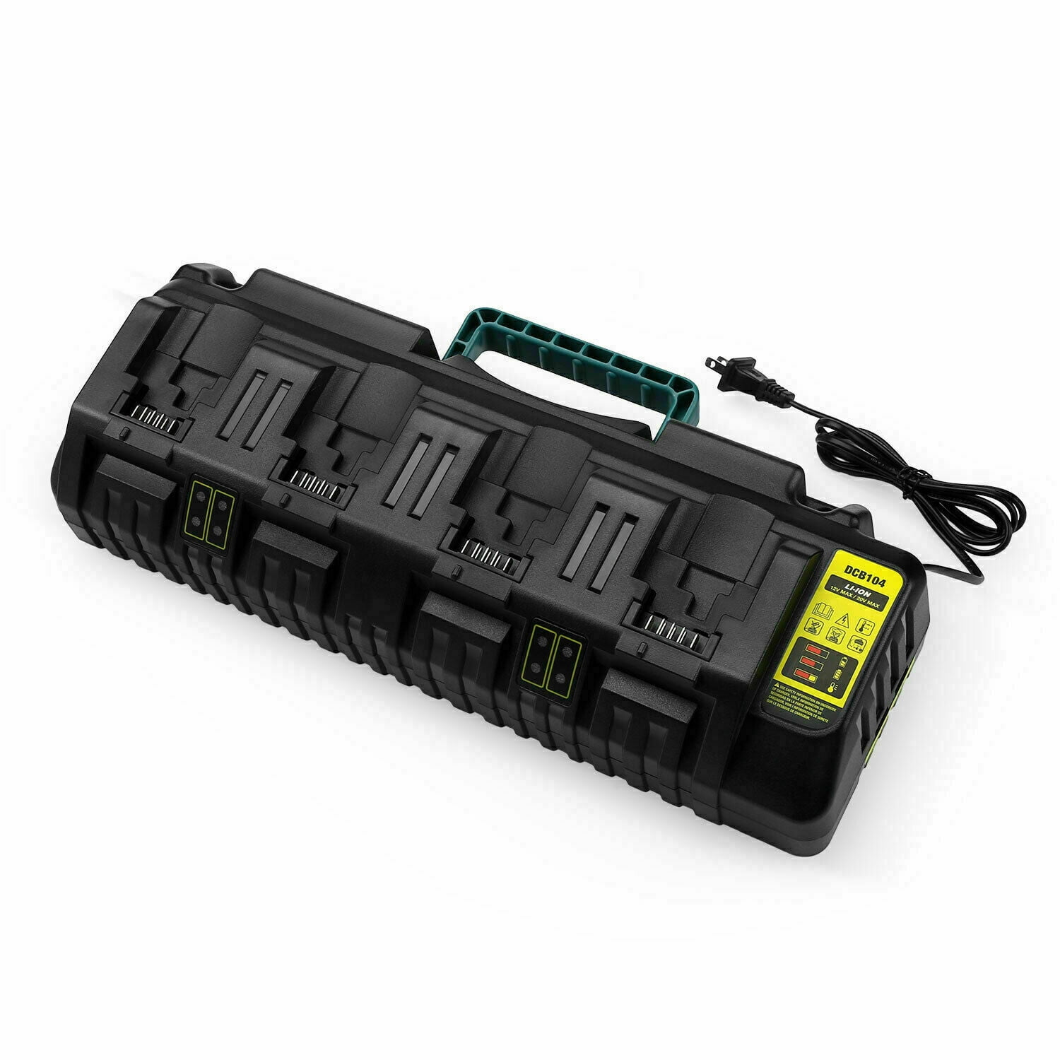 DCB104 Charger For Dewalt 12V/20V Max 4-Port Li-Ion USB Charger PB ...