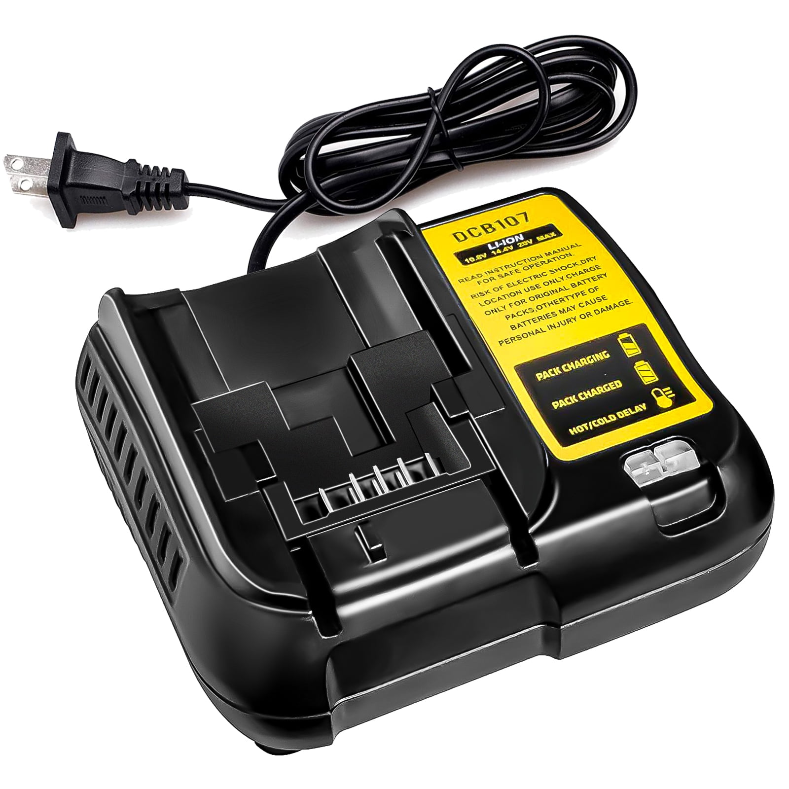 Dewalt DCB107 Rapid Battery Charger, 12V/20V Max Lithium-ion ...