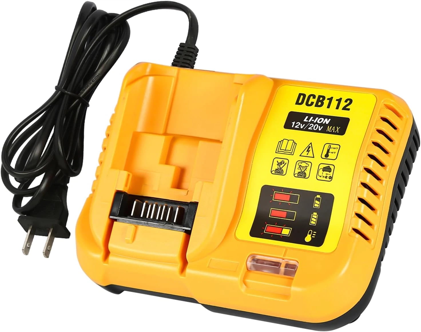 DCB112 Charger Repalcement for Dewalt 12v/20v Battery Charger ...