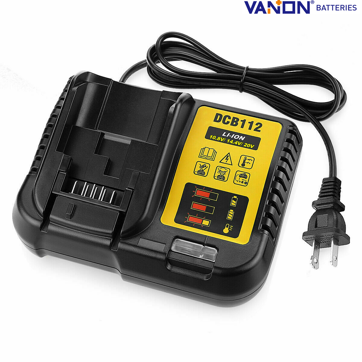 DeWALT Max 12V / 20V Lithium-Ion Battery Charger DCB112 - Walmart.com