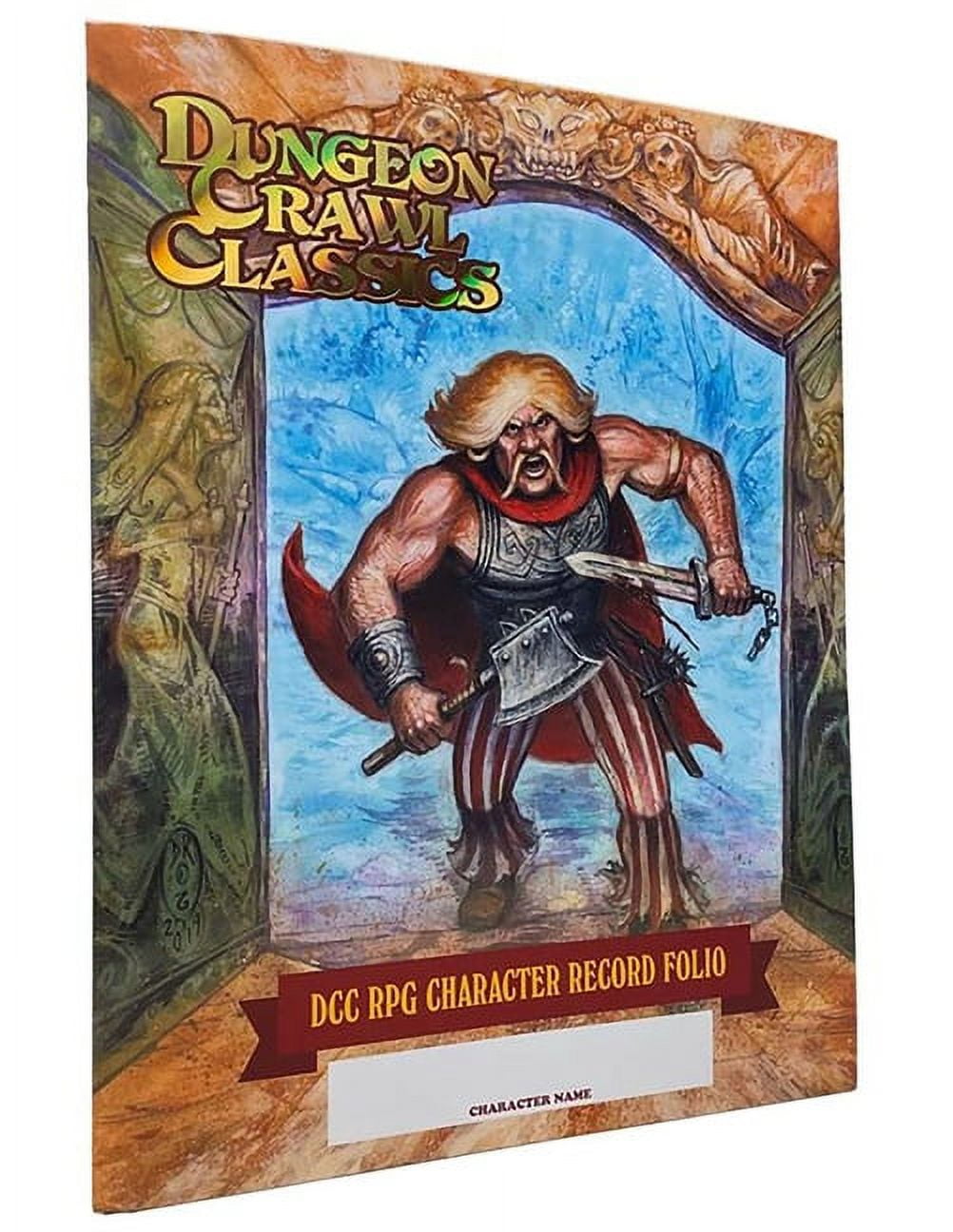 DCC RPG Character Record Folio - Roleplaying Accessory, Character Sheet, Interior Pockets ...