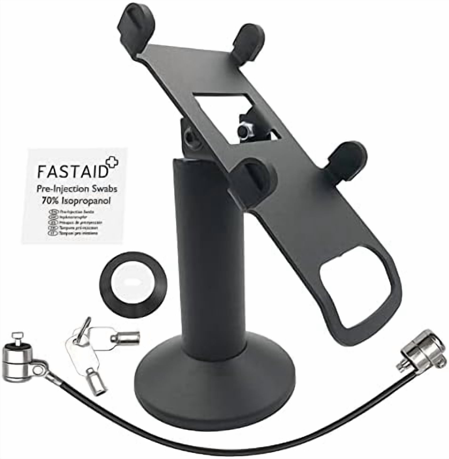 DCCStands Verifone V400M 7" Swivel and Tilt Black Stand with Anti-Theft ...