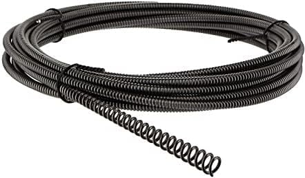 DCD 17035 Sink Line Drain Cleaning Cable, 1/4" x 35' - Open Hook with ...