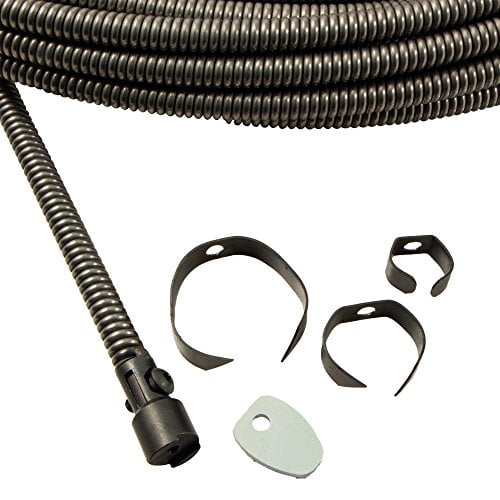 DCD 31075SLTKIT Drain Cleaning Cable Kit, 3/8" x 75' with Inner Core ...