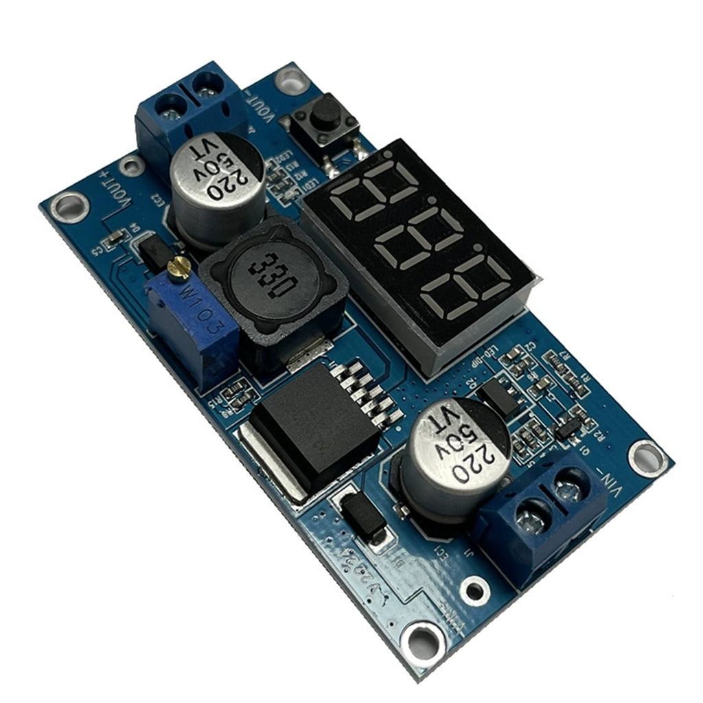 DCDC StepUps Converters Blue LED Voltages Display Precisions Control ...