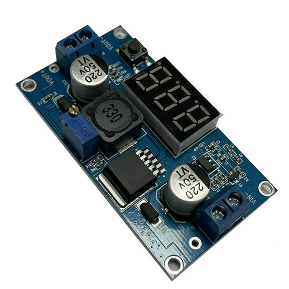 DCDC StepUps Converters Blue LED Voltages Display Precisions Control ...