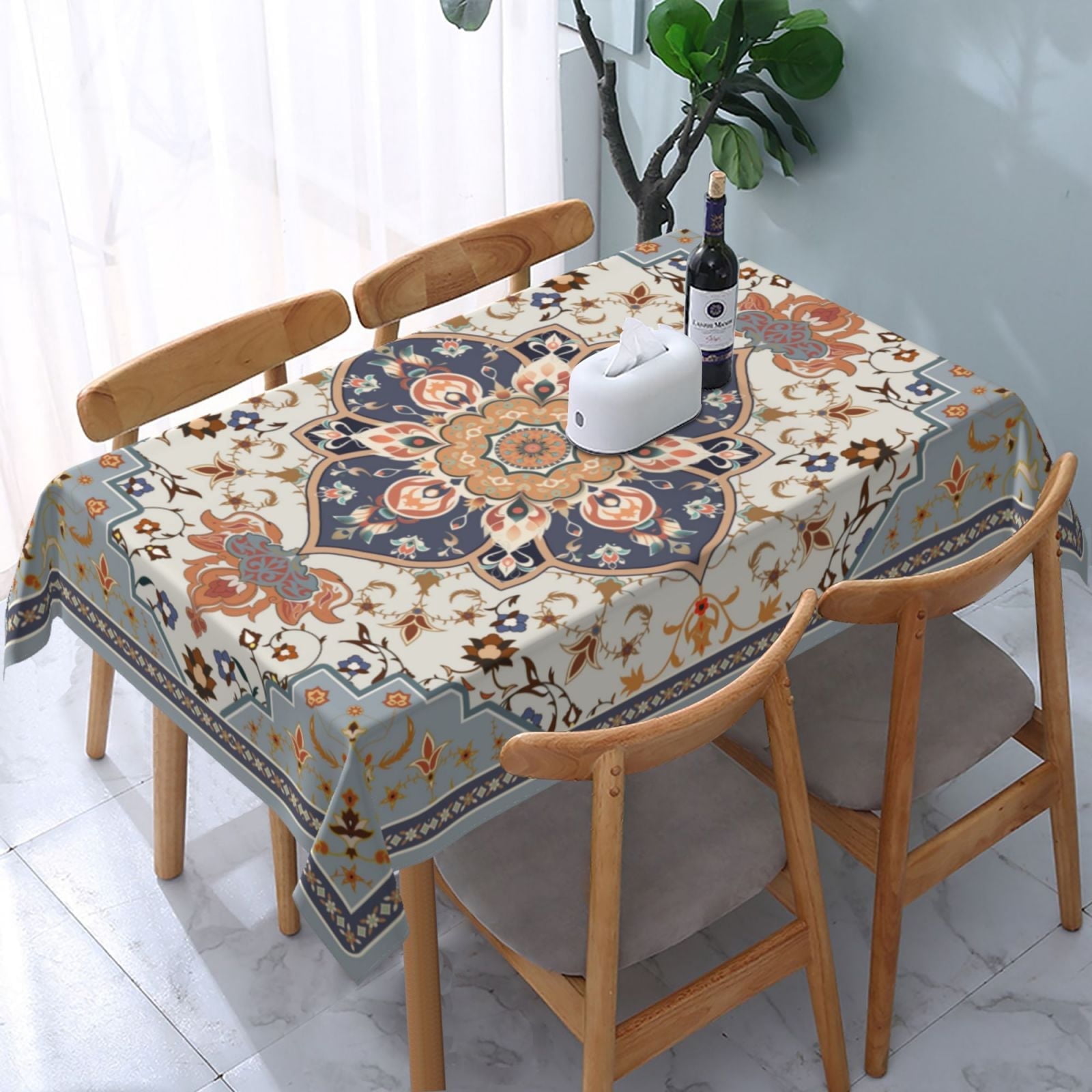DCHYO Bohemian Style Rectangular Tablecloths Are Soft And Comfortable ...
