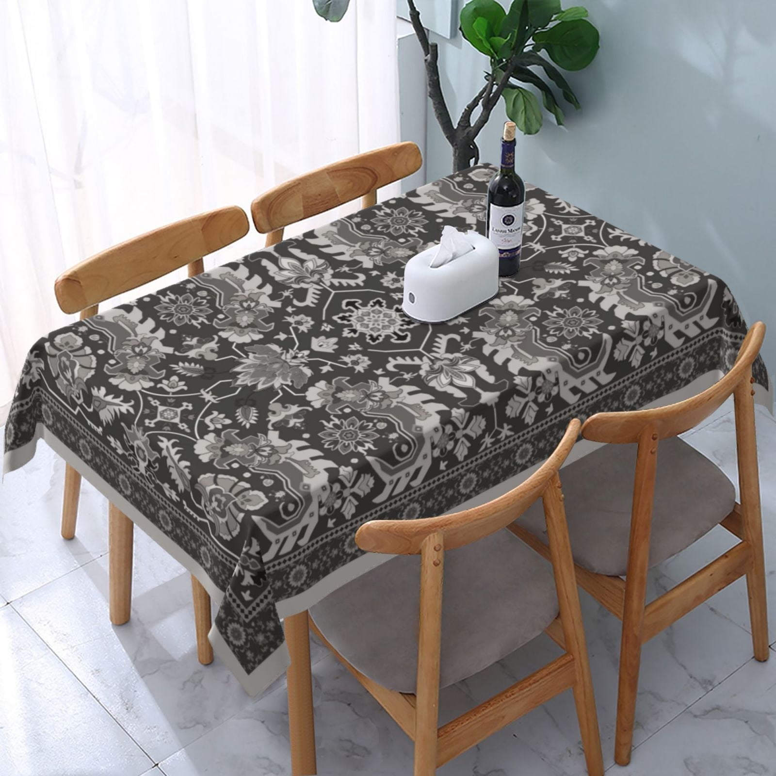 ZUMAS Bohemian Style Scandinavian Ethnic Style Rectangular Tablecloths ...