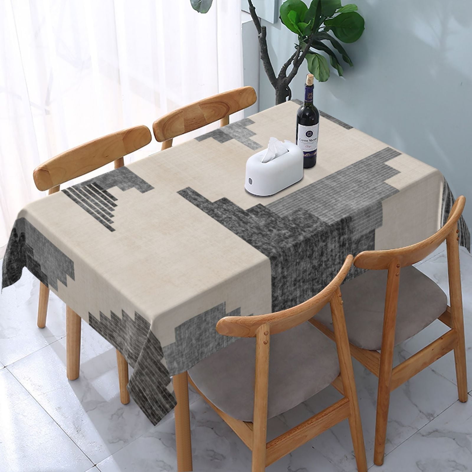 ZUMAS Colourful Tablecloths Abstract Style Rectangular Tablecloths Are ...