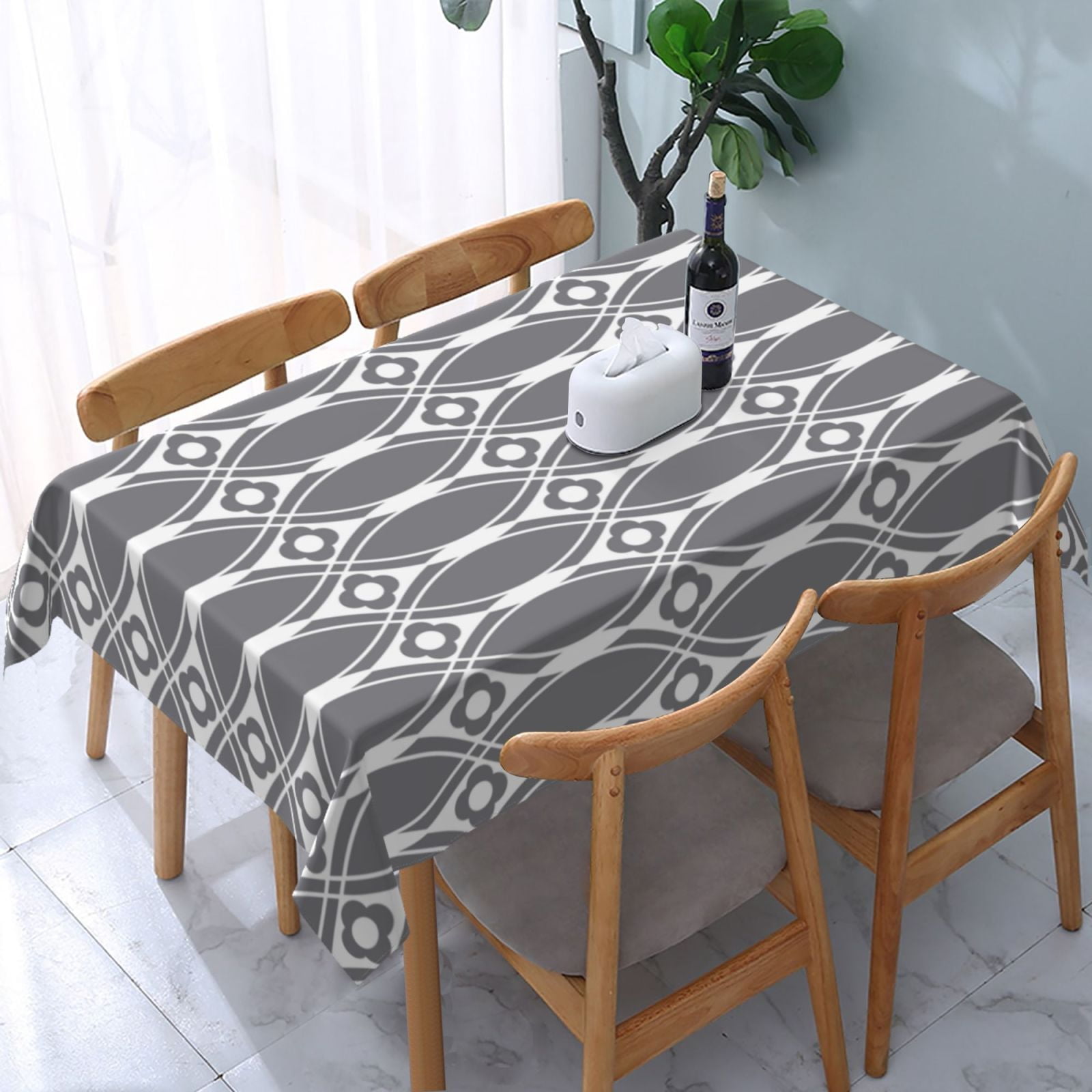 DCHYO Geometric Pattern Rectangular Tablecloths Are Soft And ...