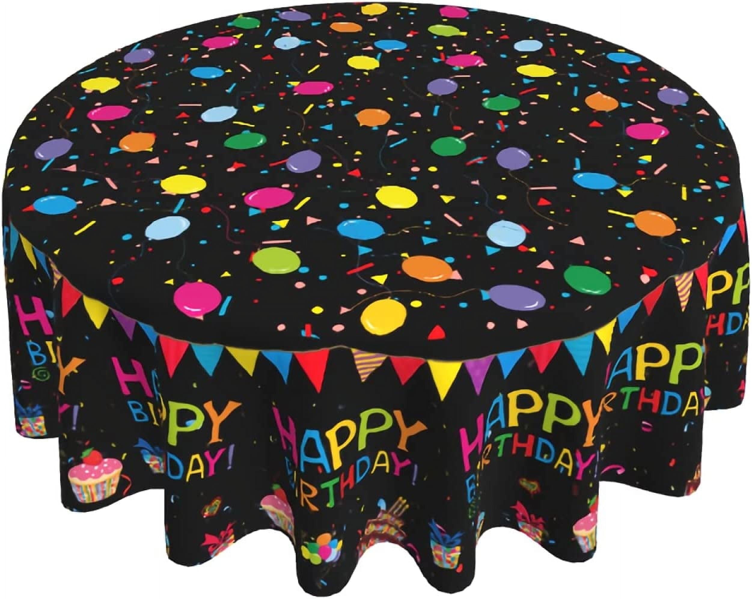 DCHYO Happy Birthday Decorations, Colorful Cake and Balloons Birthday ...