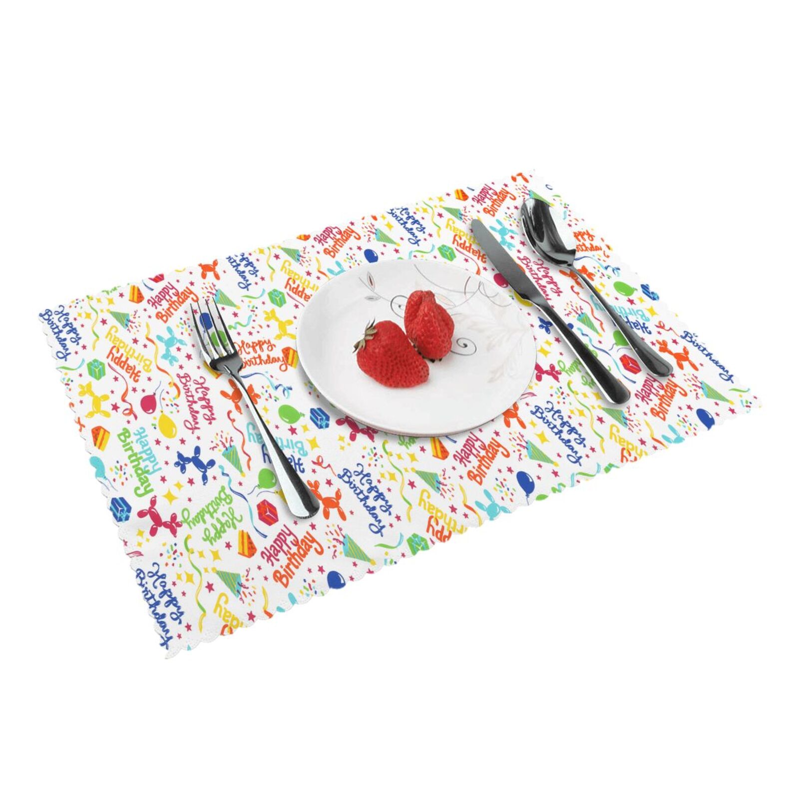 Personalized Pink Happy Birthday Placemat - Walmart.com