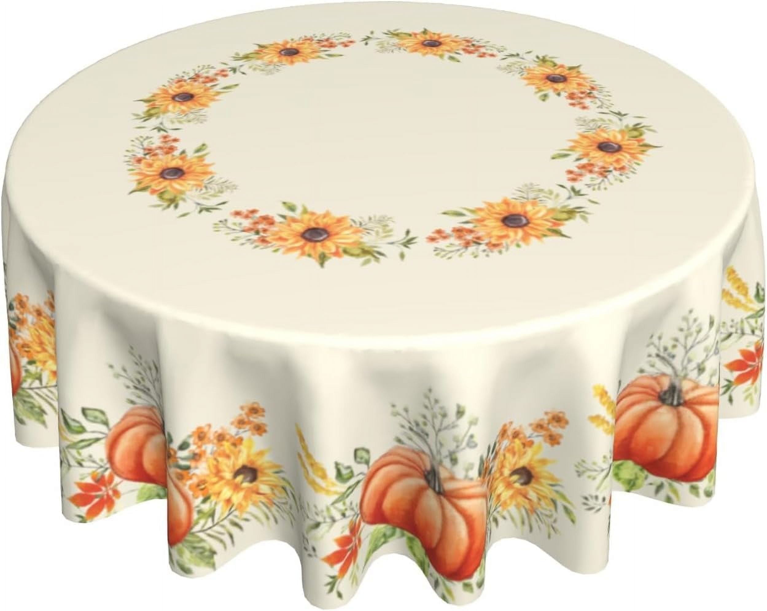 ZUMAS Happy Birthday Round Tablecloth Black Gold Birthday Cake Confetti ...