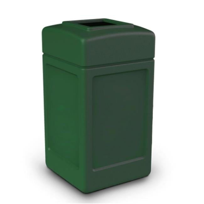 DCI Marketing 732836 55 gal Square Waste Containers - Green - Walmart.com