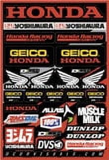 DCOR Decal Sheet 12mm Geico Honda 40-10-114 - Walmart.com