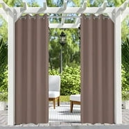Coodeto Outdoor Curtains 2 Panels Extra Long 108 in Waterproof ...