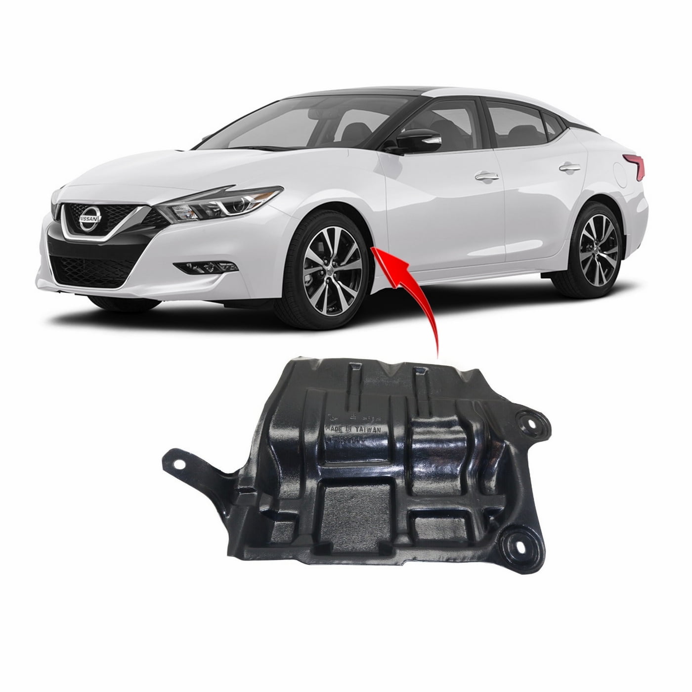 DCP Engine Splash Shield Passenger Side for Nissan Altima 13-18 ...