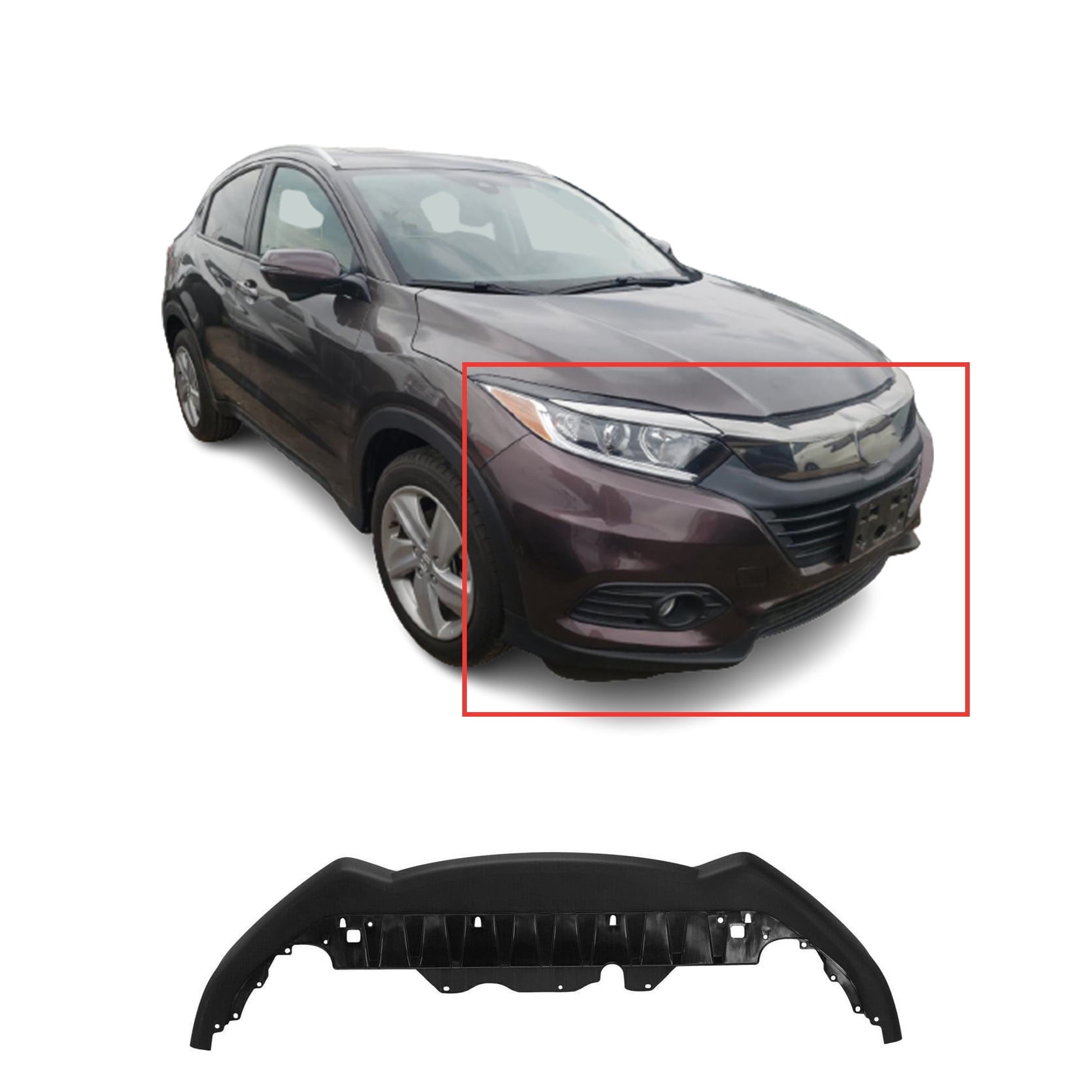 DCP Front Air Dam Deflector Lower Valance for 2019-2020 Honda HR-V EX ...
