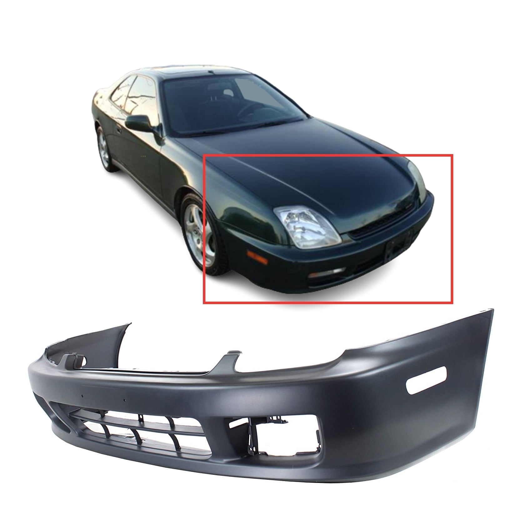 DCP Front Bumper Cover 1997-2001 Honda Prelude HO1000176 - Walmart.com