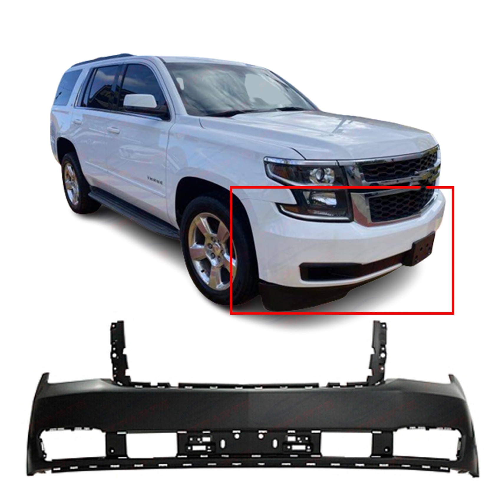 DCP Front Bumper Cover Facial for Chevy Chevrolet Tahoe Suburban 2015 ...