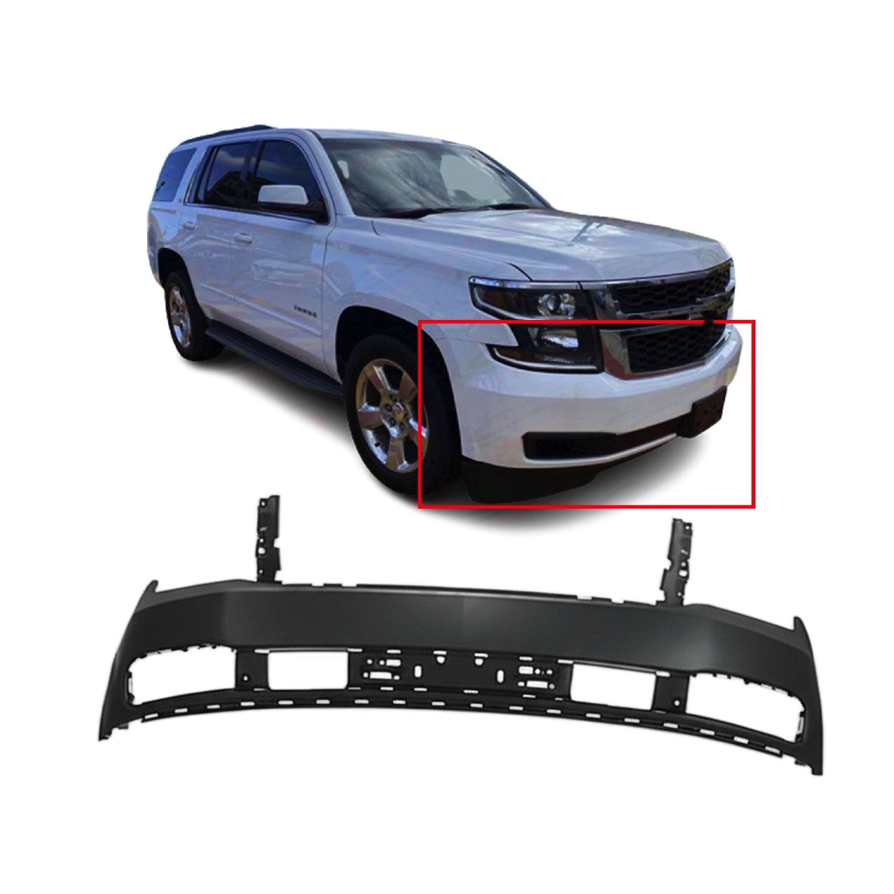 DCP Front Bumper Cover Facial for Chevy Chevrolet Tahoe Suburban 2015 ...