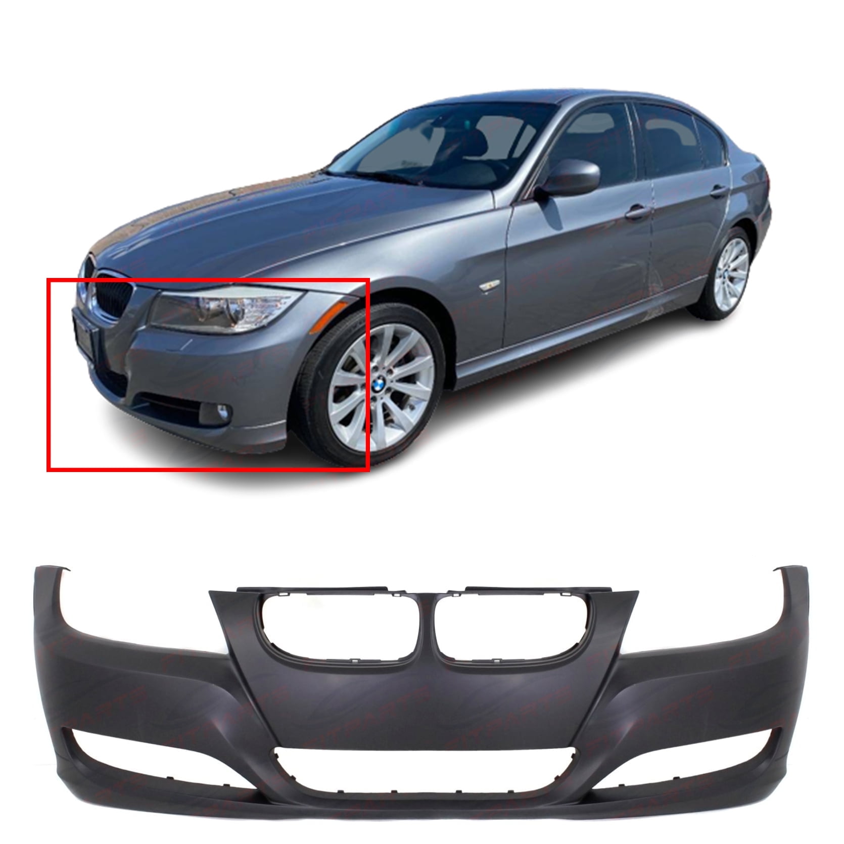 DCP Front Bumper Cover Fascia for 2009-2012 BMW 328i 323i 335i 335d 3 ...