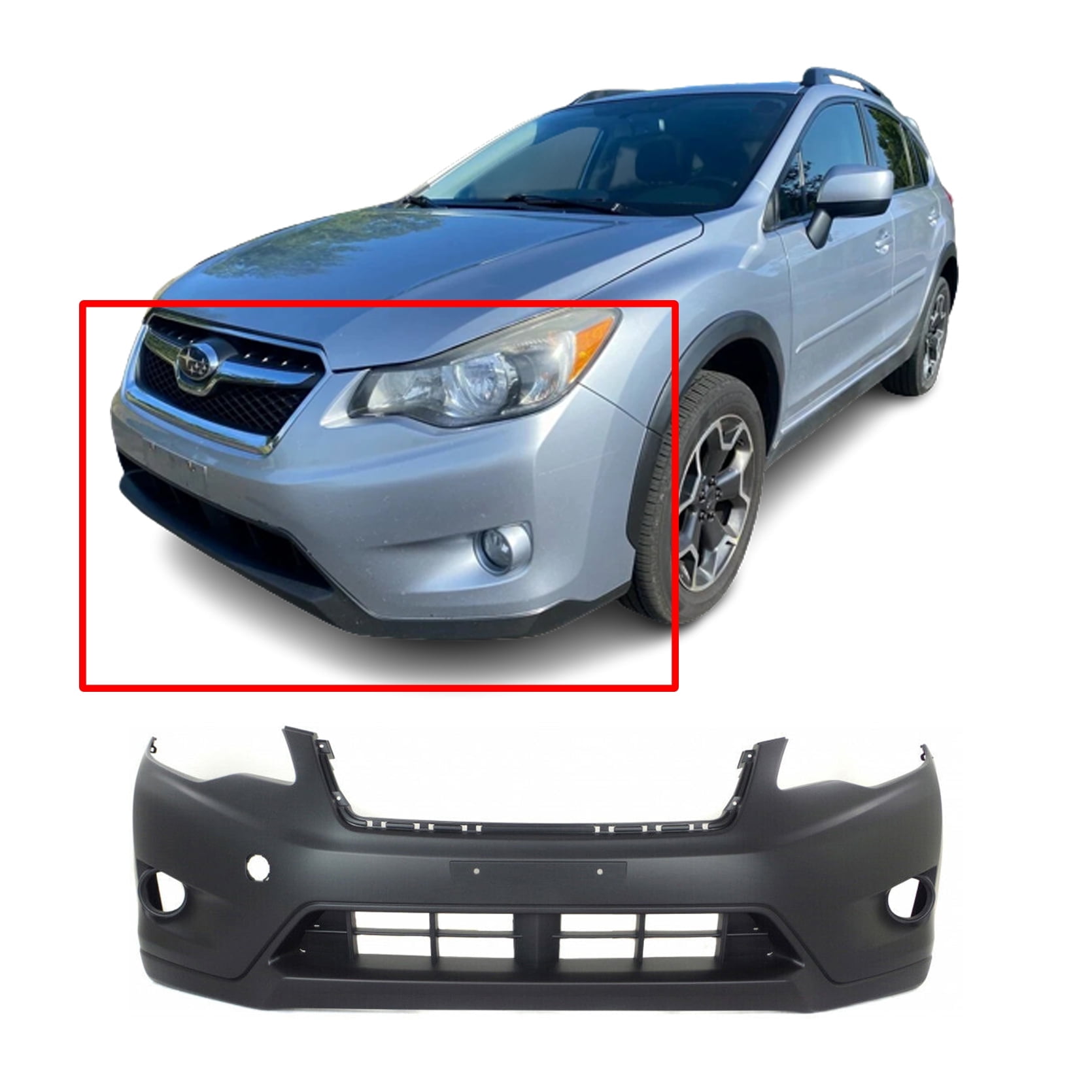 DCP Front Bumper Cover For 2013-2015 Subaru XV Crosstrek Primed ...