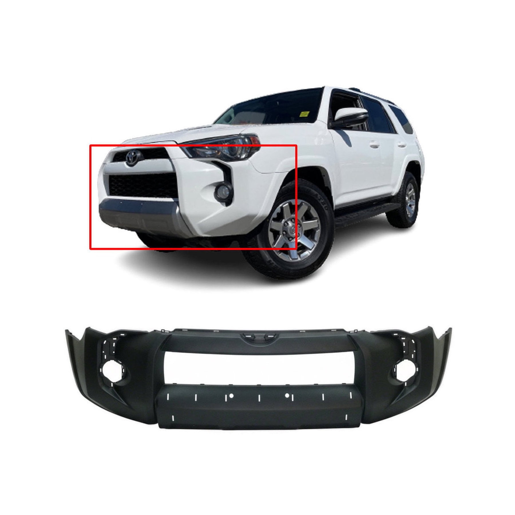 DCP Front Bumper Cover For 2014-2023 Toyota 4Runner TRD/Trail Primed ...