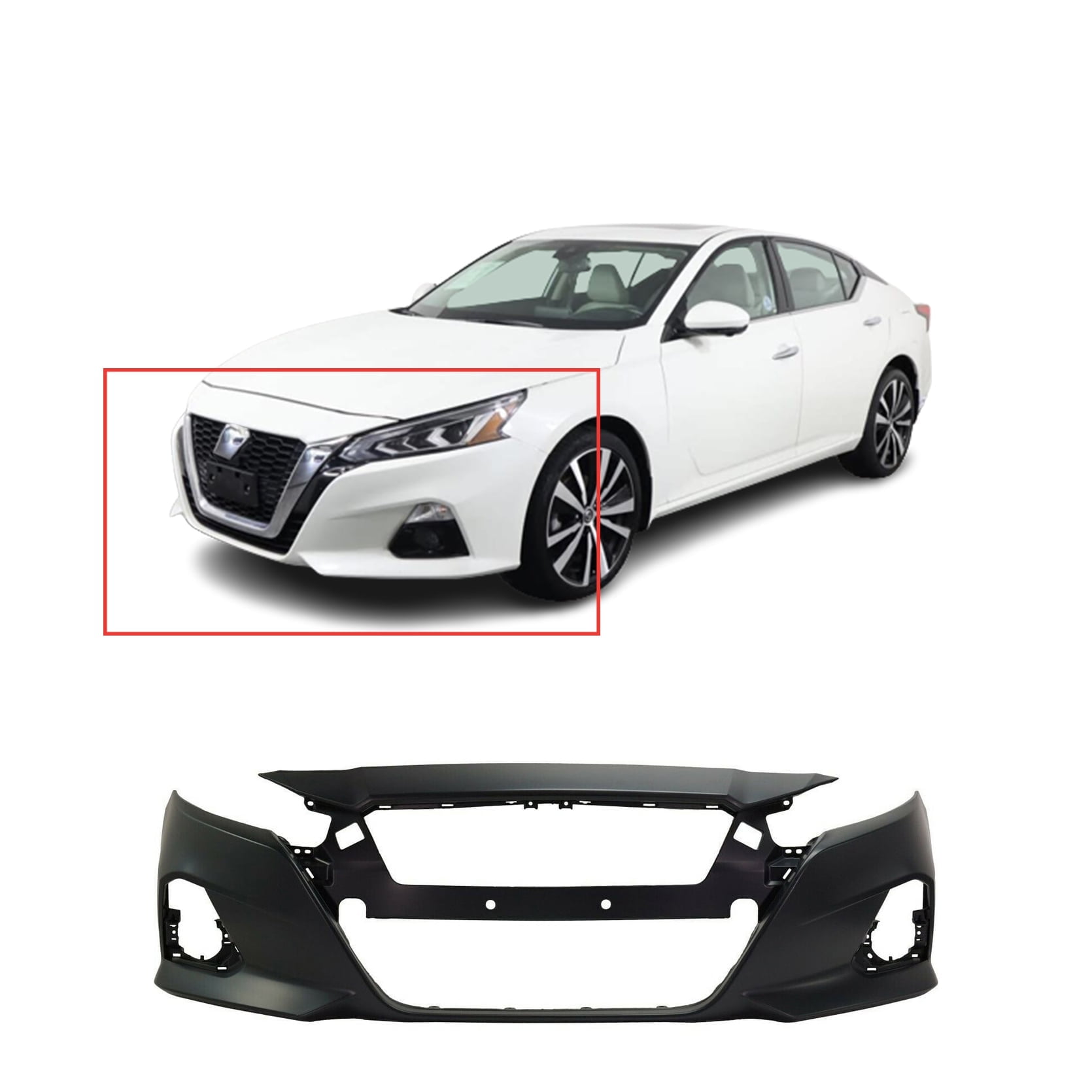 DCP Front Bumper Cover For 2019-2020 Nissan Altima Platinum Edition One ...