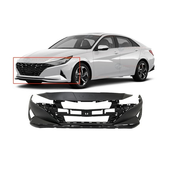 DCP Front Bumper Cover For Hyundai Elantra 2021-2023 Primed 86511AB000 ...