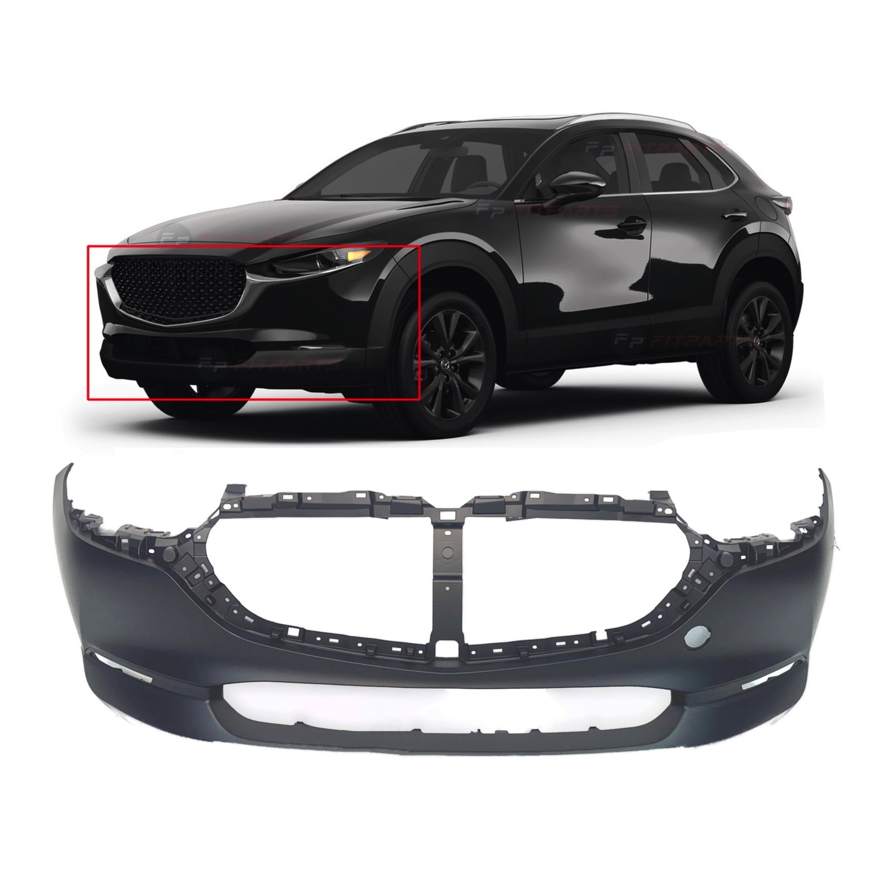 DCP Front Bumper Cover For Mazda CX-30 2020-2023 Primed DGY950030 ...