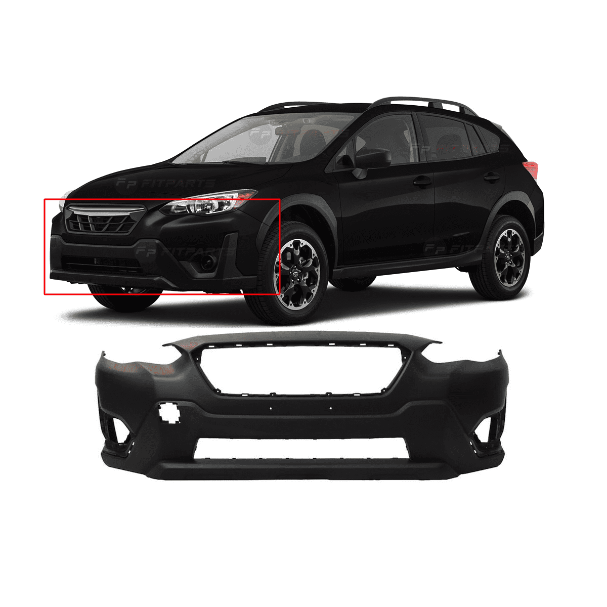 DCP Front Bumper Cover For Subaru Crosstrek 2021-2023 Primed 57704FL030 ...