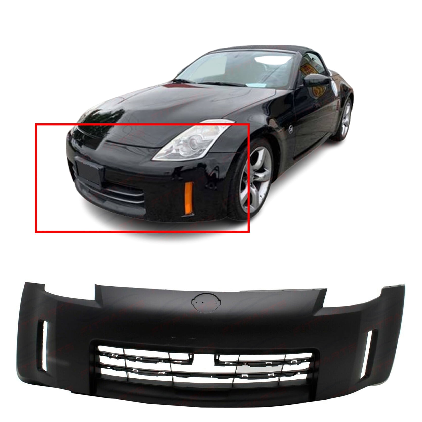 DCP Front Bumper Cover Replacement for 2006-2009 Nissan 350Z 06-09 ...