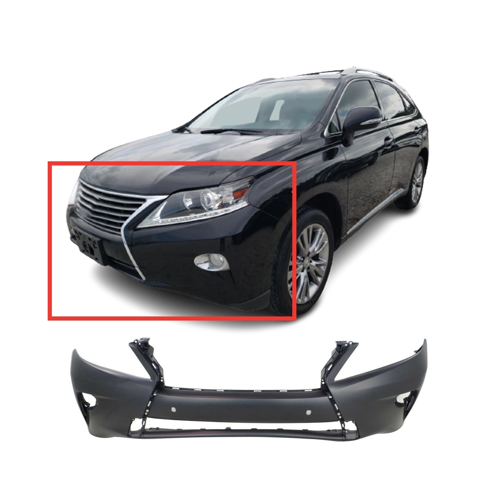 DCP Front Bumper Cover for 2013-2015 Lexus RX350 RX450h Japan Built w ...