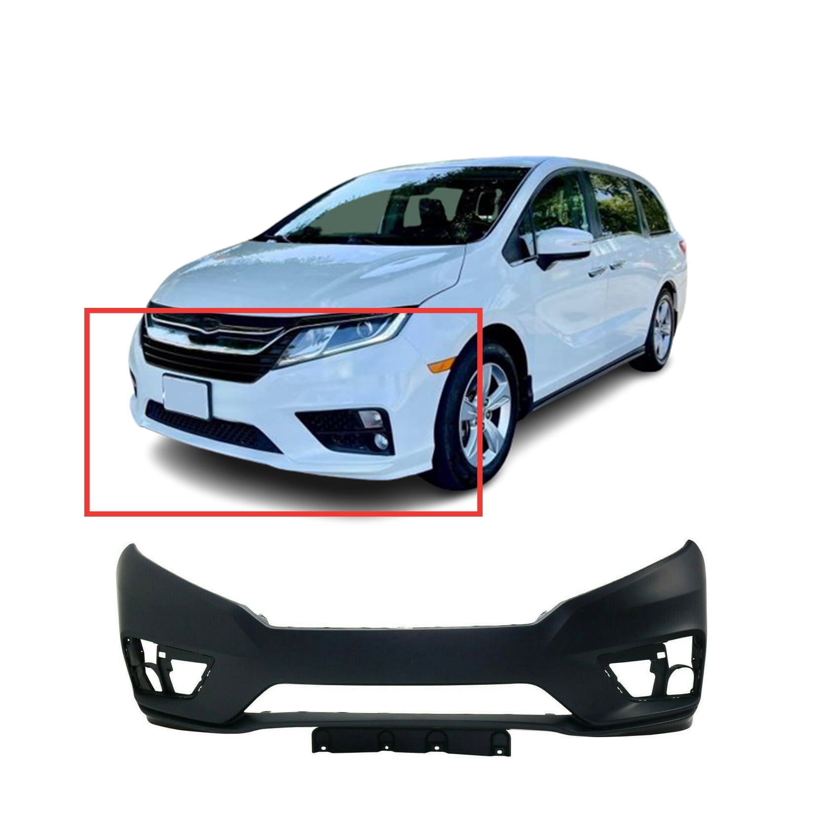 DCP Front Bumper Cover for 2018-2020 Honda Odyssey EX LX 04711THRA00ZZ ...