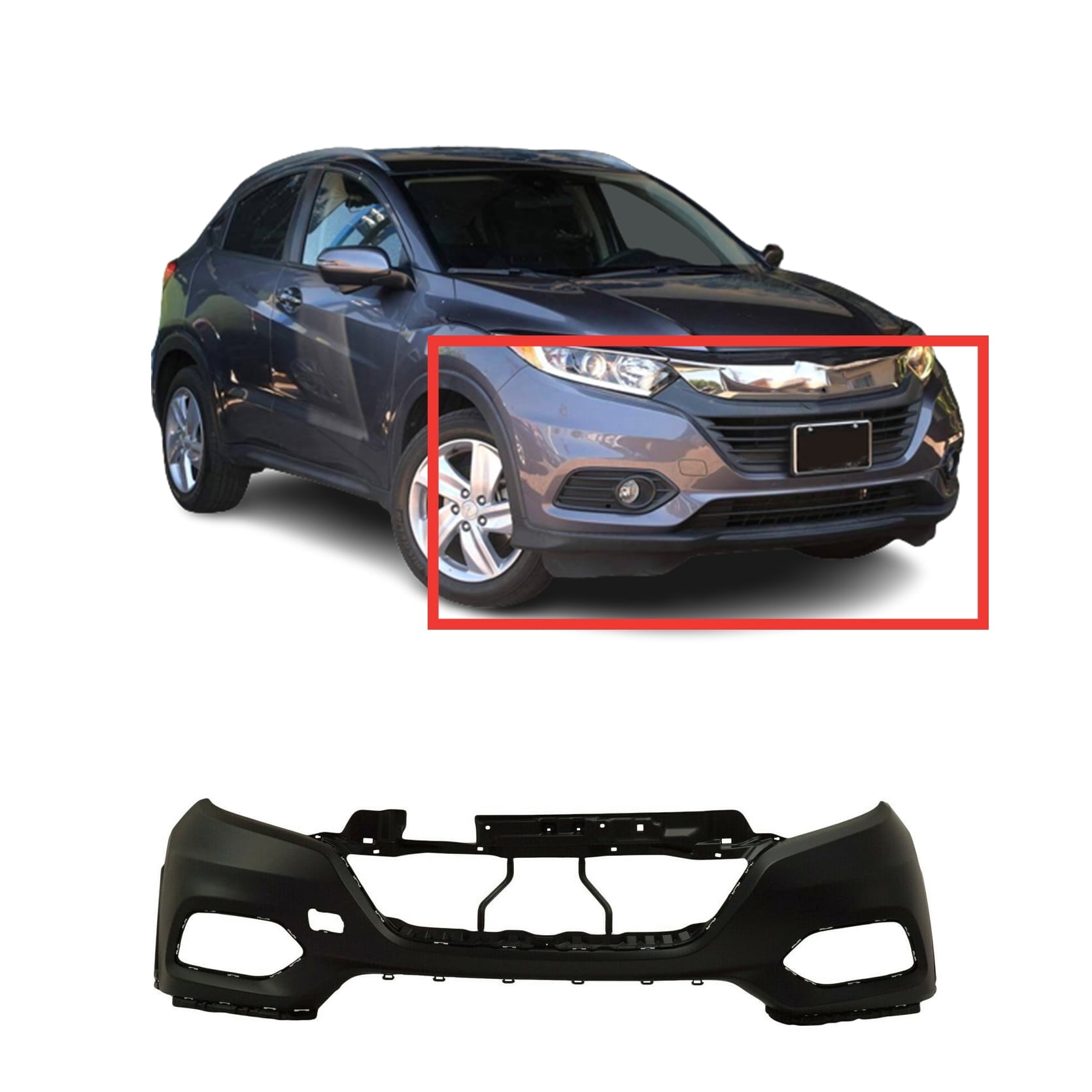 DCP Front Bumper Cover for 2019-2020 Honda HR-V EX LX Sport ...