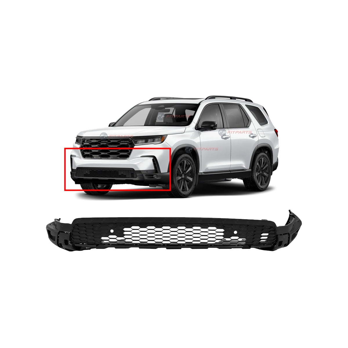 DCP Front Bumper Cover for Honda Pilot 2023-2025 Textured 71110T90A00 ...