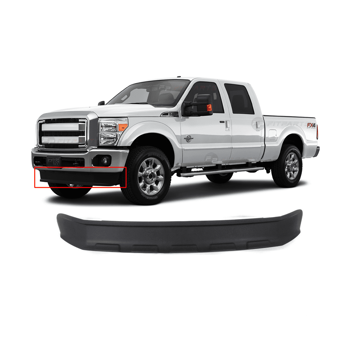 DCP Front Lower Bumper Air Deflector Valance For Ford F-250/350 2011 ...