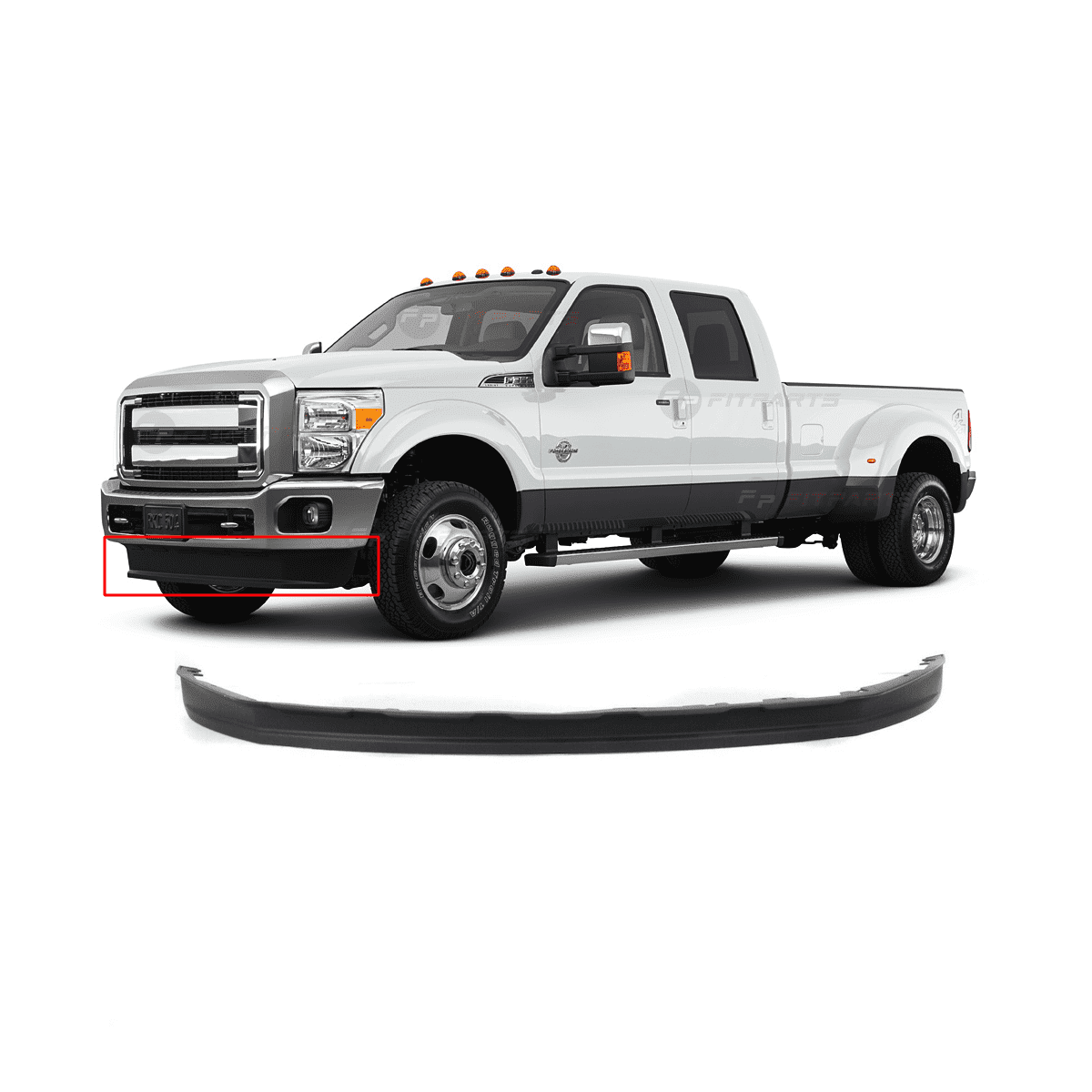 DCP Front Lower Bumper Air Deflector Valance For Ford F-250/351 2011 ...