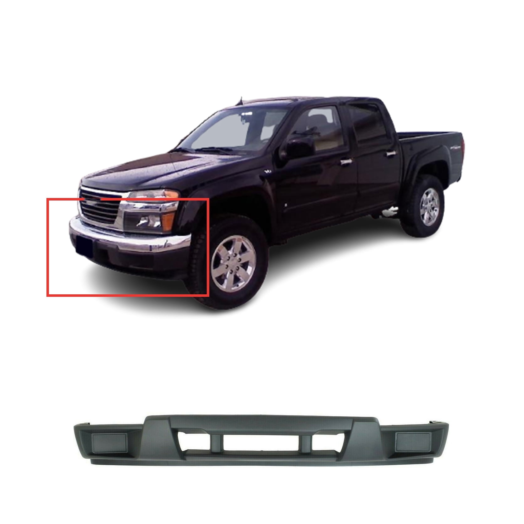 DCP Front Lower Bumper Cover For 2004-2012 GMC Canyon Chevy Chevrolet ...